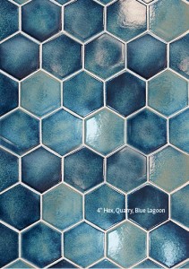 Hexagon Blue Lagoon | Seneca Tiles