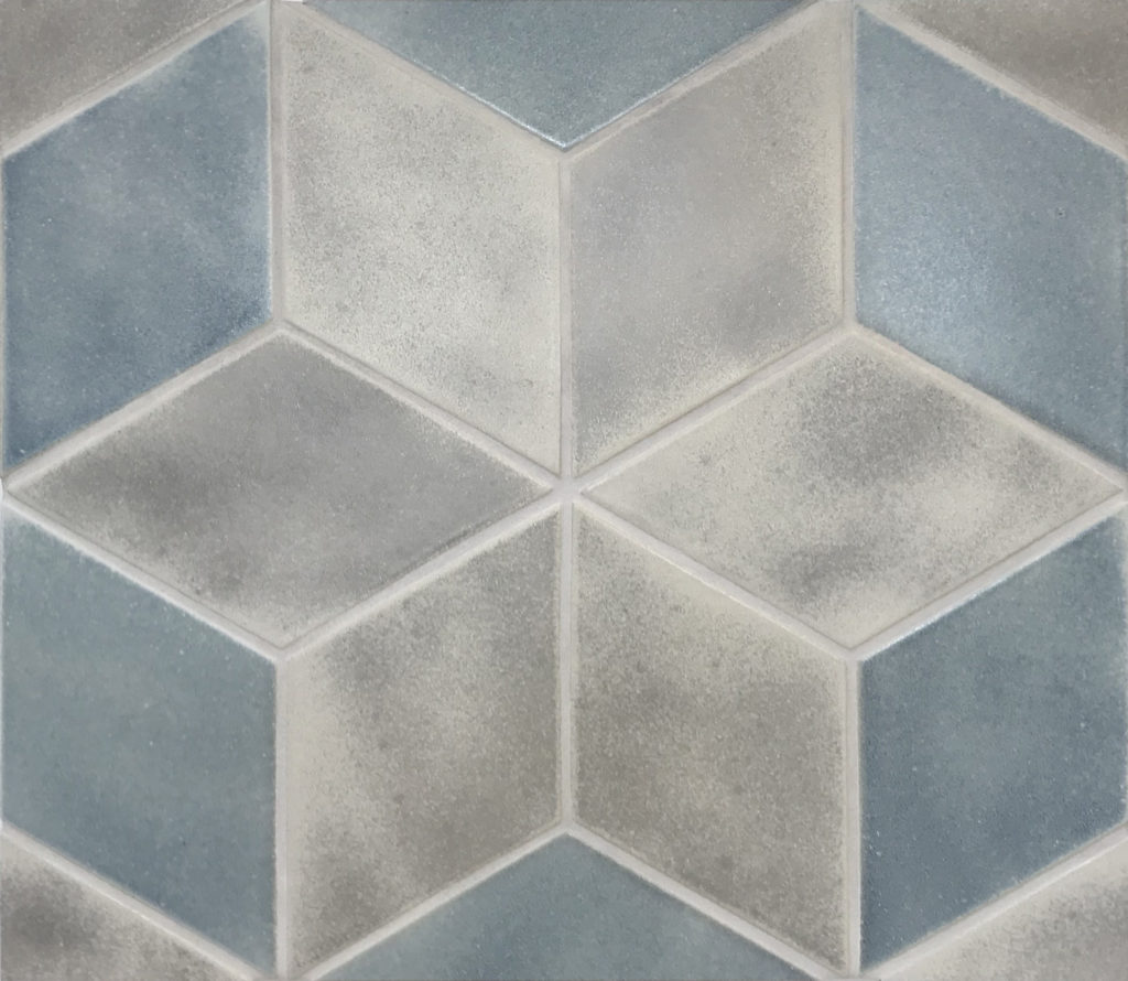 Diamond star pattern Graphite and Chambray | Seneca Tiles